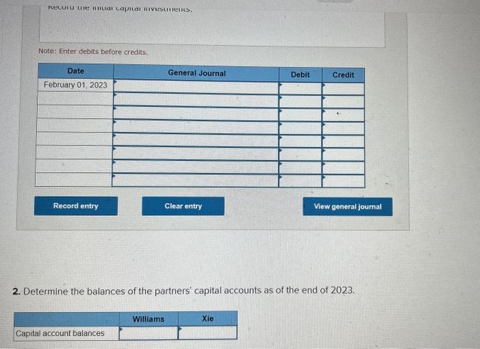 Solved On February 1, 2023. Tessa Williams and Audrey Xie | Chegg.com