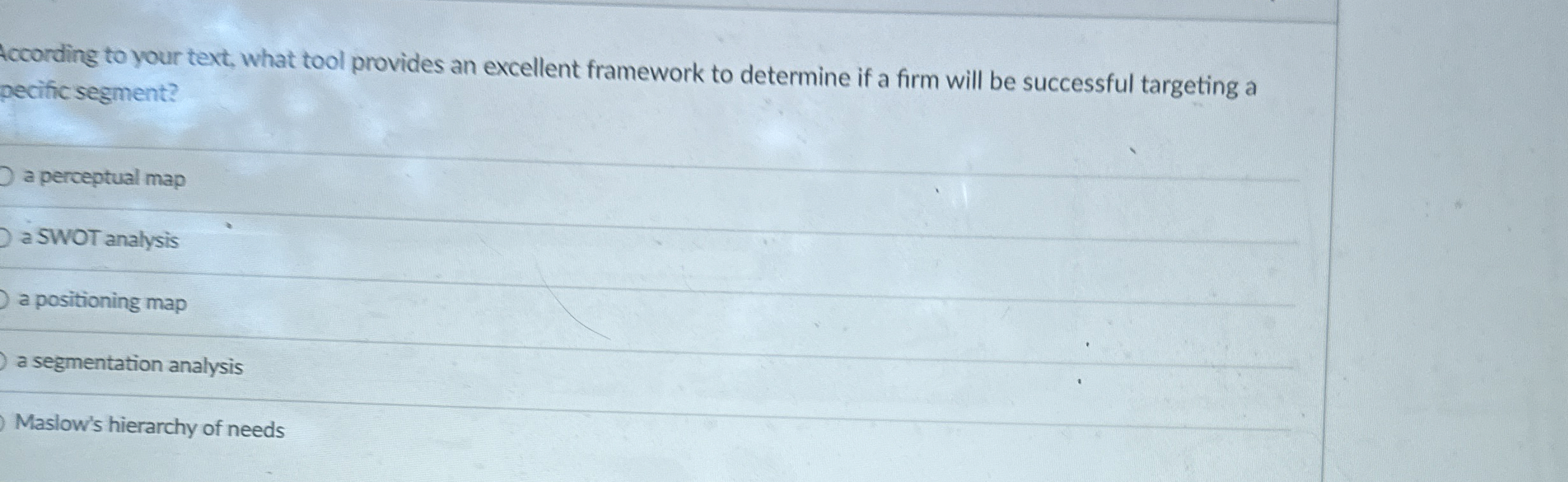 Solved According to your text, what tool provides an | Chegg.com