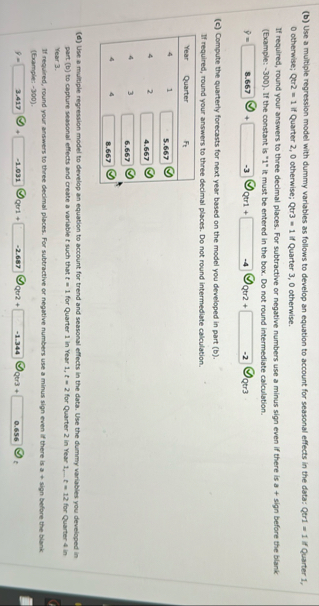 Solved (b) ﻿Use a multiple regression model with dummy | Chegg.com