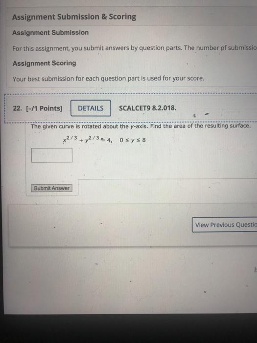 Solved Assignment Submission & Scoring Assignment Submission | Chegg.com