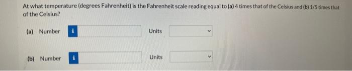 Solved At what temperature (degrees Fahrenheit) is the | Chegg.com