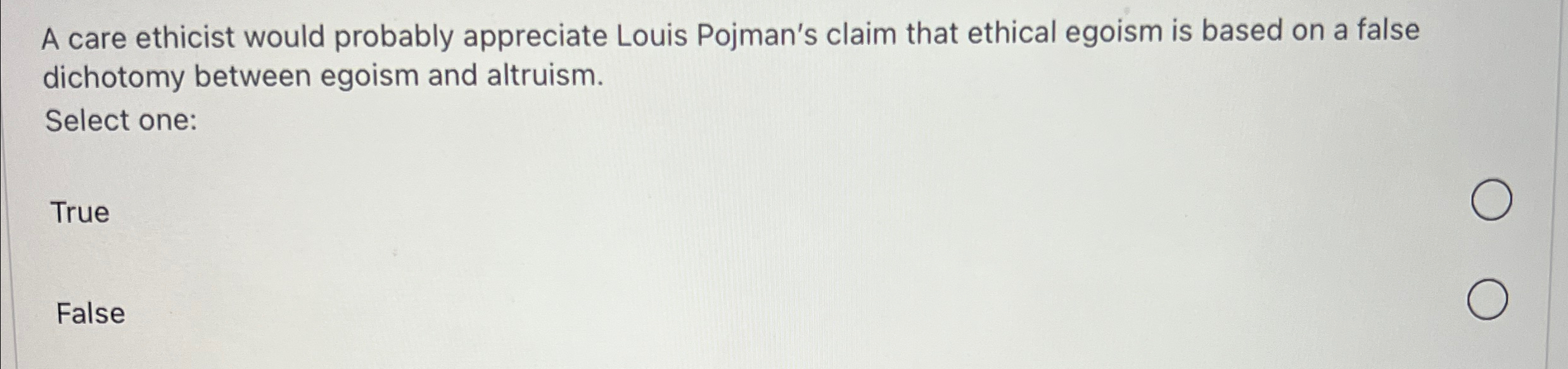 Solved A care ethicist would probably appreciate Louis | Chegg.com