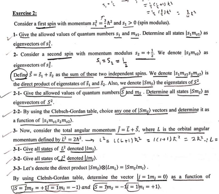Solved إليه. 2m 2m Exercise 1: Consider a quantum particle | Chegg.com