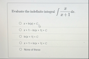 Solved Evaluate the indefinite integral | Chegg.com