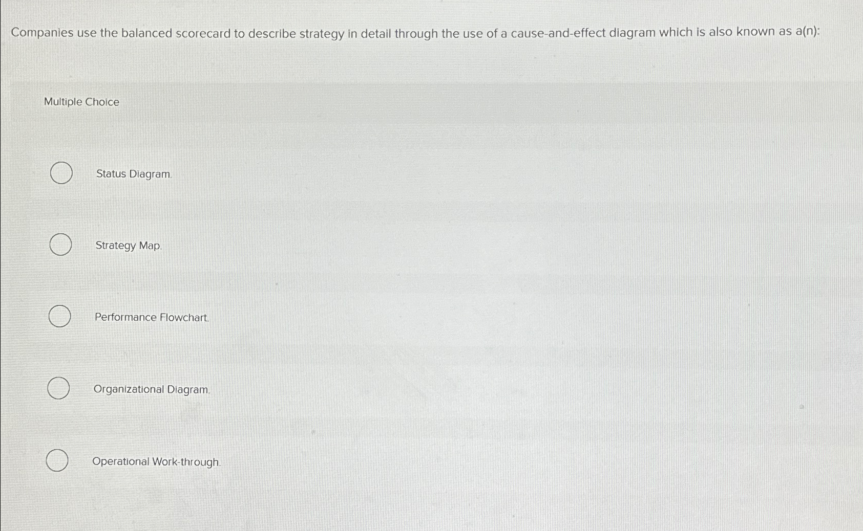 Solved Companies use the balanced scorecard to describe | Chegg.com