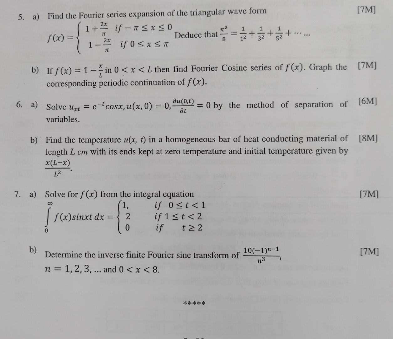 Solved a) ﻿Find the Fourier series expansion of the | Chegg.com