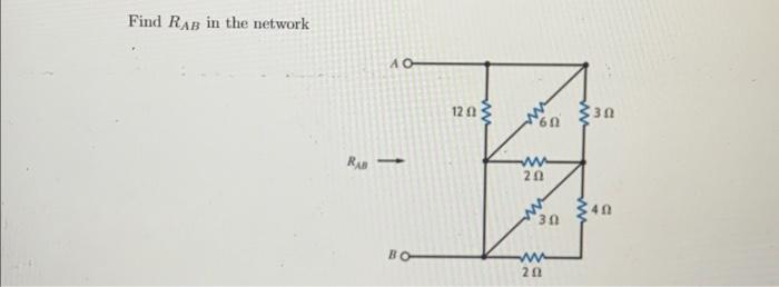 Solved Find RAB in the network | Chegg.com
