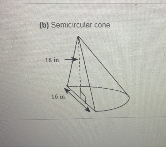 Solved Find the volume of each of these cones. Figures are | Chegg.com