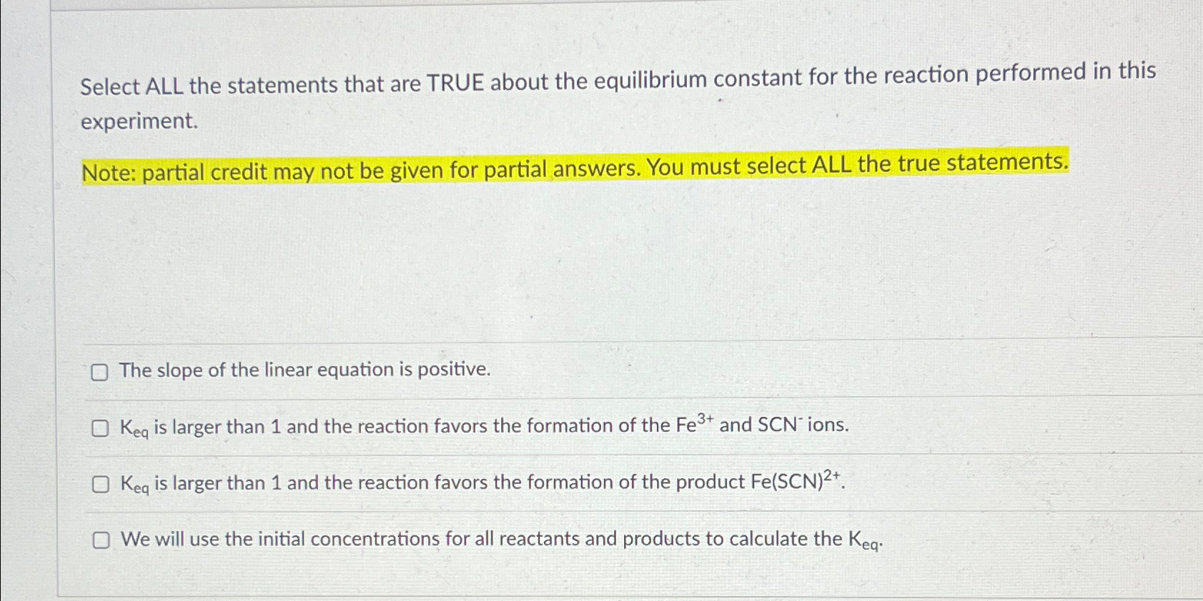 Solved Select ALL the statements that are TRUE about the | Chegg.com