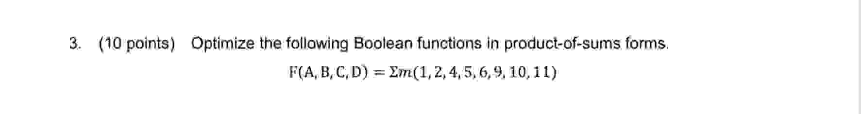 Solved (10 ﻿points) ﻿Simplify the following digital logic | Chegg.com