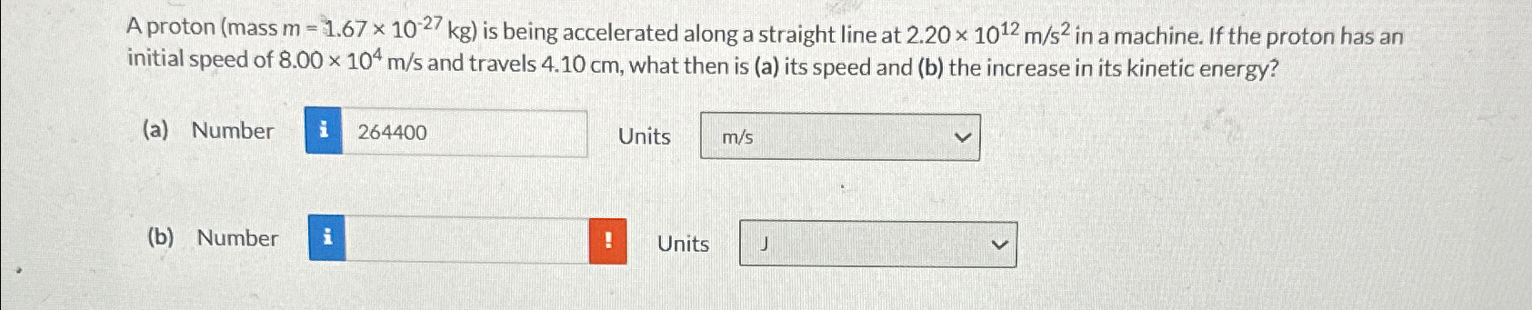 Solved A proton (mass m=1.67×10-27kg ) ﻿is being accelerated | Chegg.com