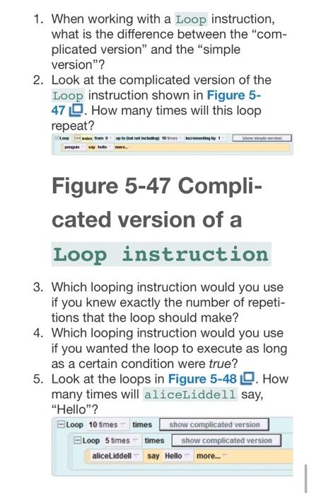 Solved 1. When working with a Loop instruction, what is the | Chegg.com