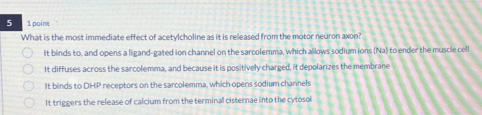 Solved 51 ﻿pointWhat is the most immediate effect of | Chegg.com