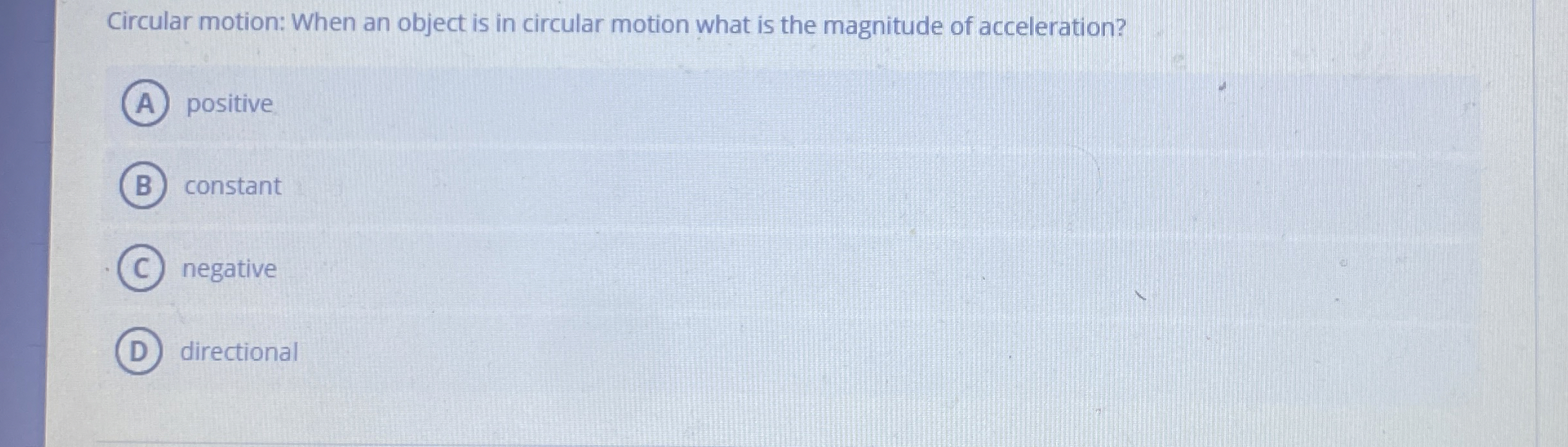 Solved Circular motion: When an object is in circular motion | Chegg.com