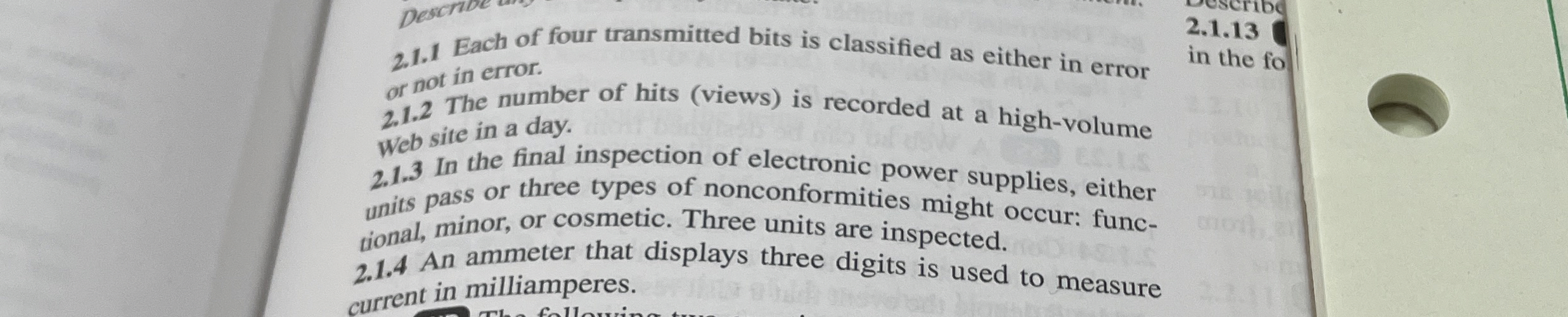 Solved 2.1.1 ﻿Each of four transmitted bits is classified as | Chegg.com