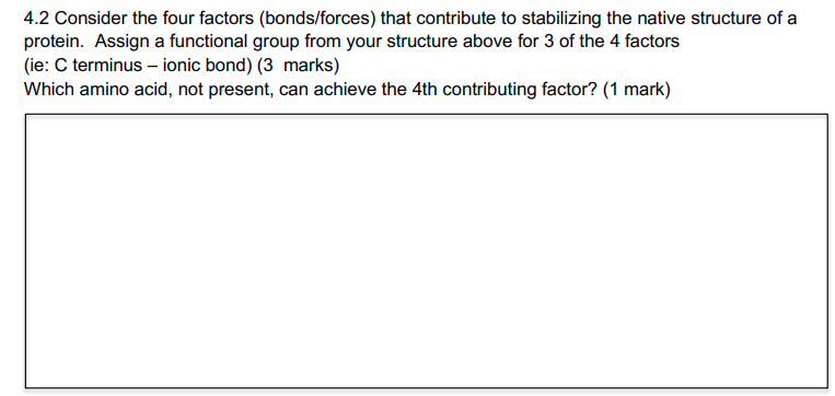 4.2 ﻿Consider the four factors (bonds/forces) ﻿that | Chegg.com