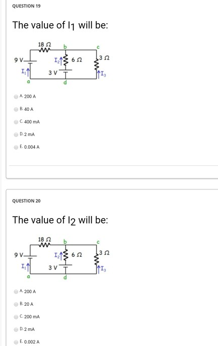 Solved QUESTION 17 The loop rule applied to loop abcda will | Chegg.com
