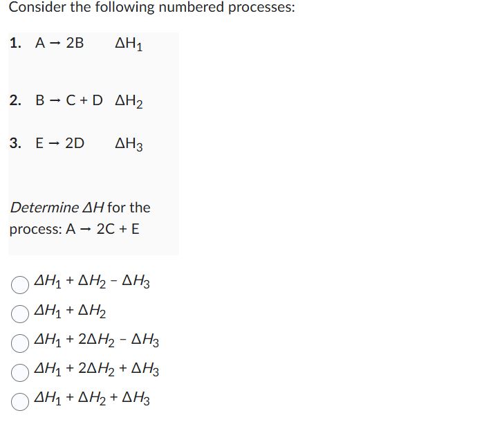 Solved Consider the following numbered | Chegg.com