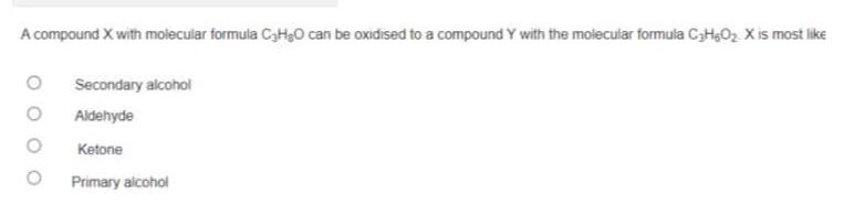 Solved A compound x ﻿with molecular formula C3H3O ﻿can be | Chegg.com