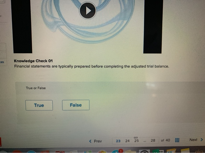 Solved Knowledge Check 01 Financial statements are typically | Chegg.com