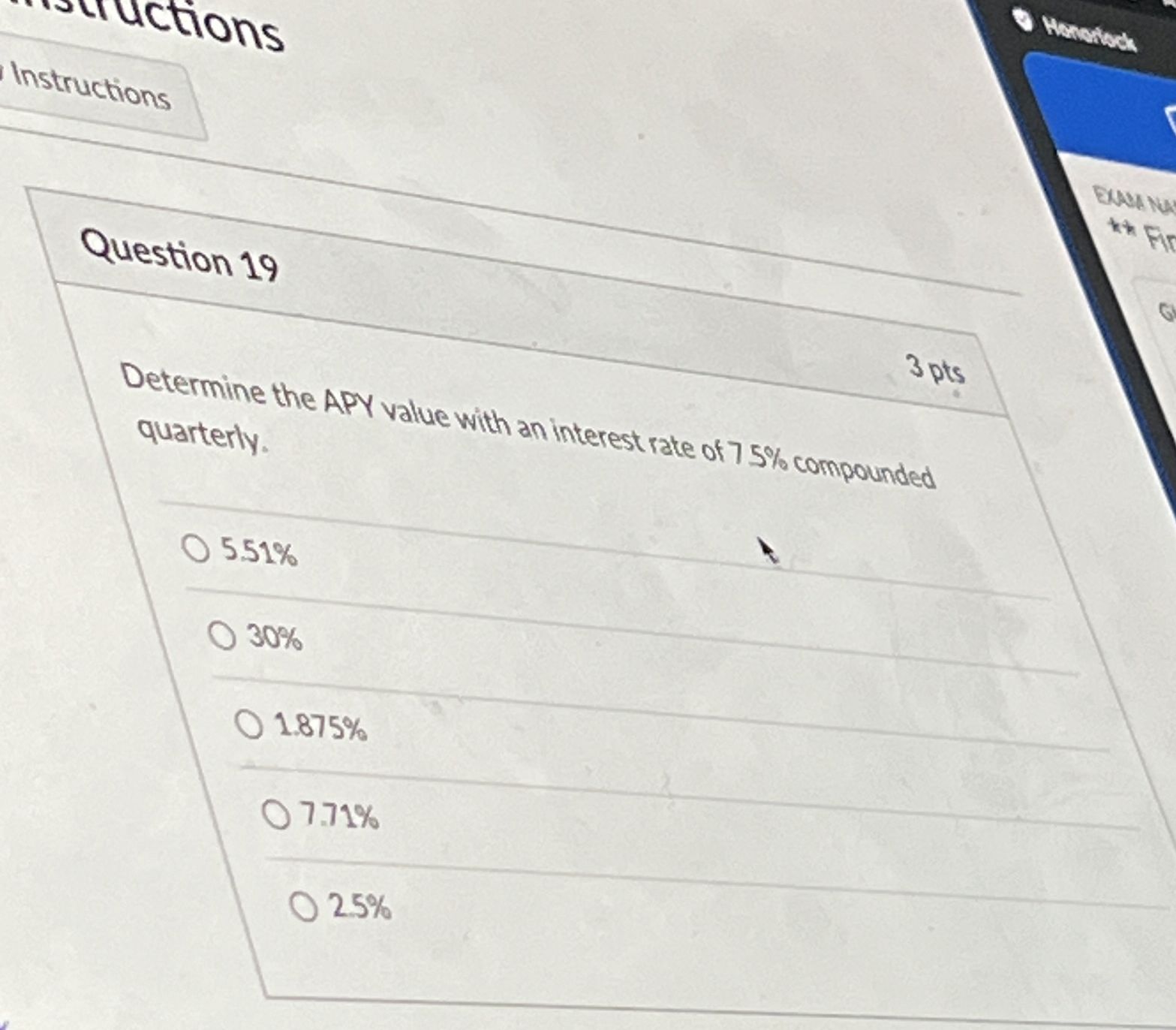 Solved Question 193 ﻿ptsDetermine the APY value with an | Chegg.com