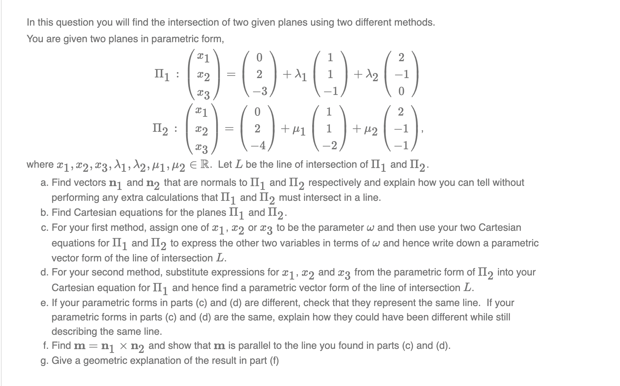 In this question you will find the intersection of | Chegg.com