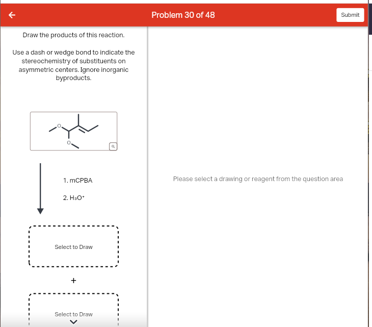 Solved Draw the products of this reaction.Use a dash or | Chegg.com