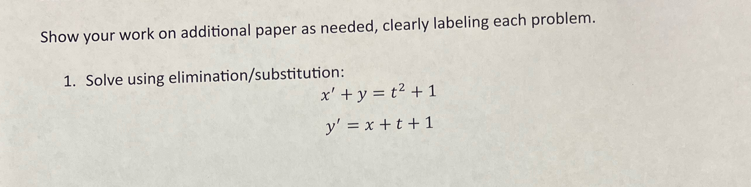 Solved Solve using | Chegg.com