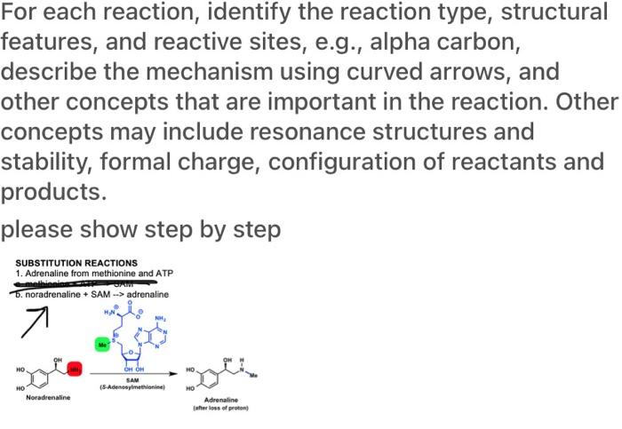 Solved For each reaction, identify the reaction type, | Chegg.com