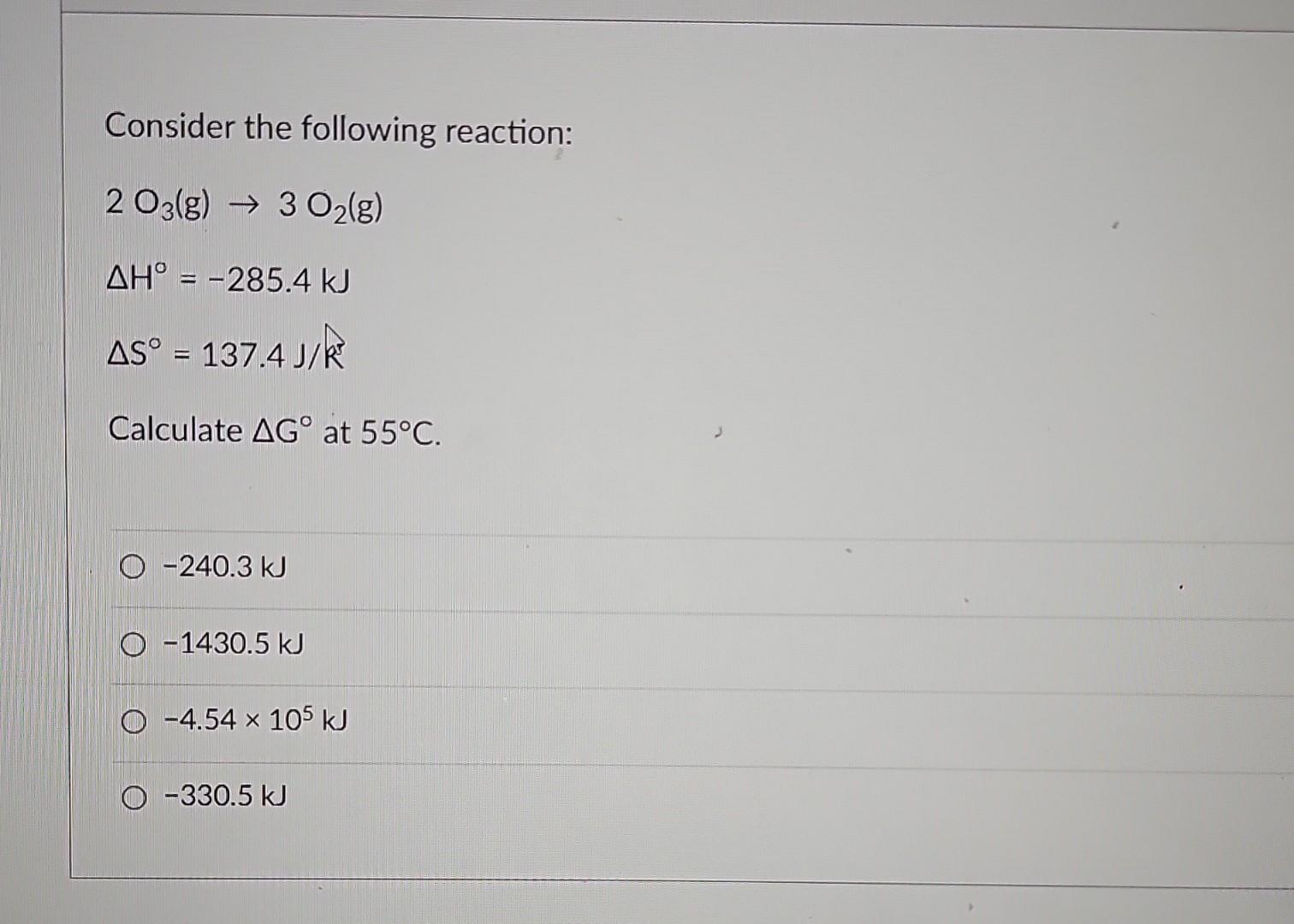 Solved Consider the following reaction: 2O3( g)→3O2( | Chegg.com Solved Consider the following reaction: 2O3( g)→3O2( | Chegg.com
