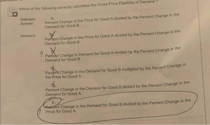 Solved Hof The Following Correctly Calculates The 