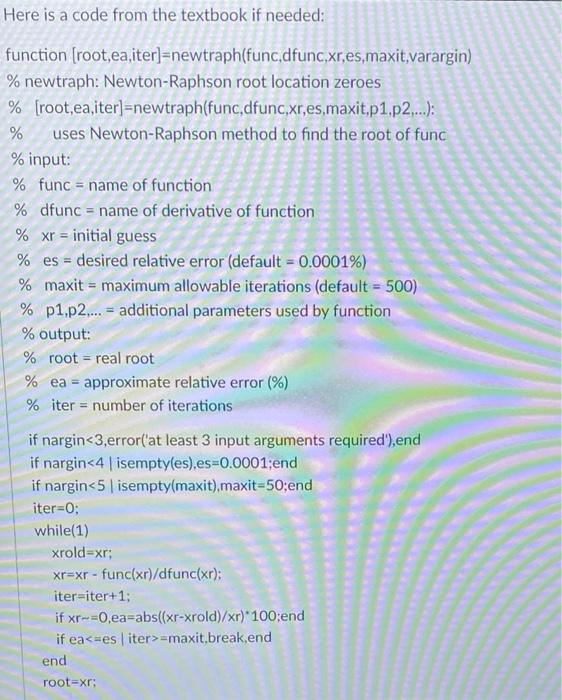 Solved Using an initial guess of x = 1 /2 radians, use two | Chegg.com