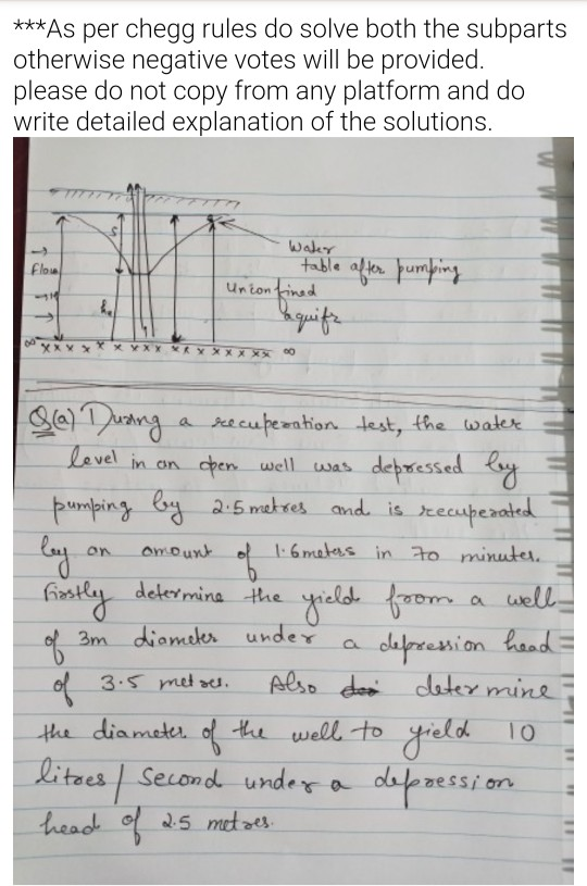 Solved ***As per chegg rules do solve both the subparts | Chegg.com