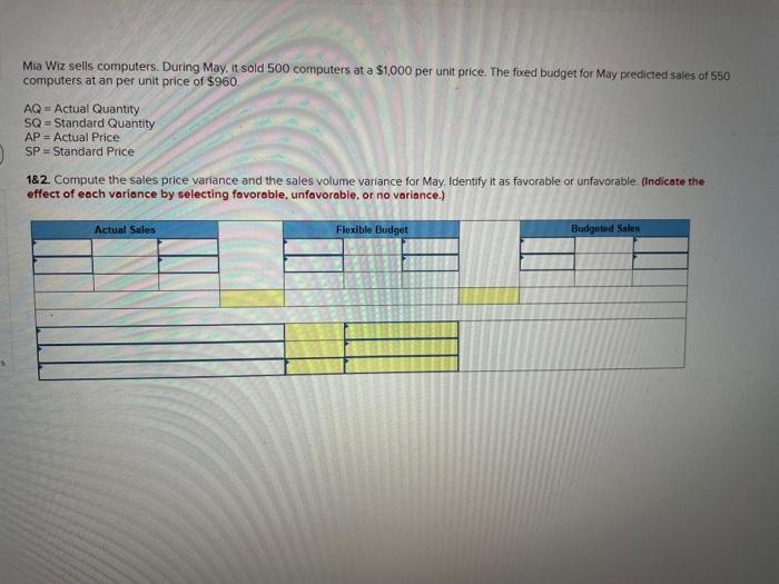 Solved Mia Wiz sells computers. During May. it sold 500 | Chegg.com