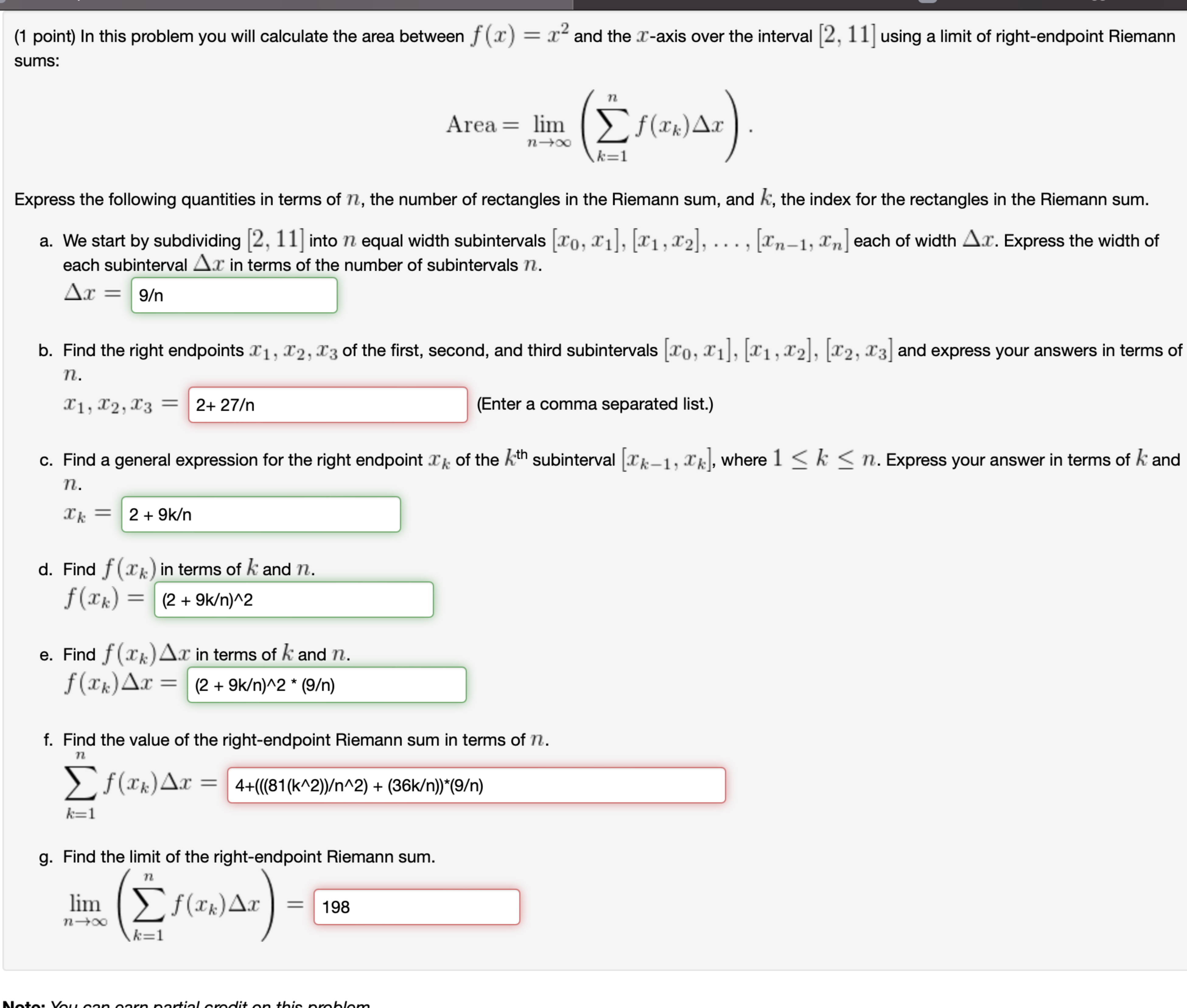 Solved (1 ﻿point) ﻿In this problem you will calculate the | Chegg.com