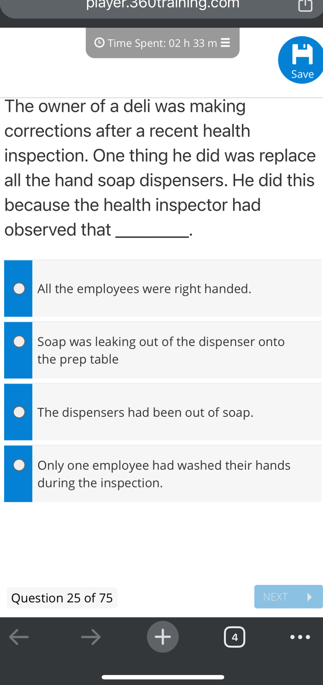 Solved The owner of a deli was making corrections after a | Chegg.com