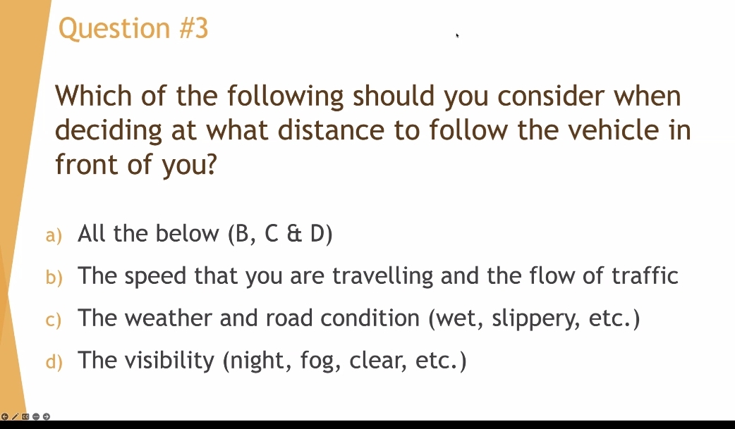 Solved Question #3Which of the following should you consider | Chegg.com