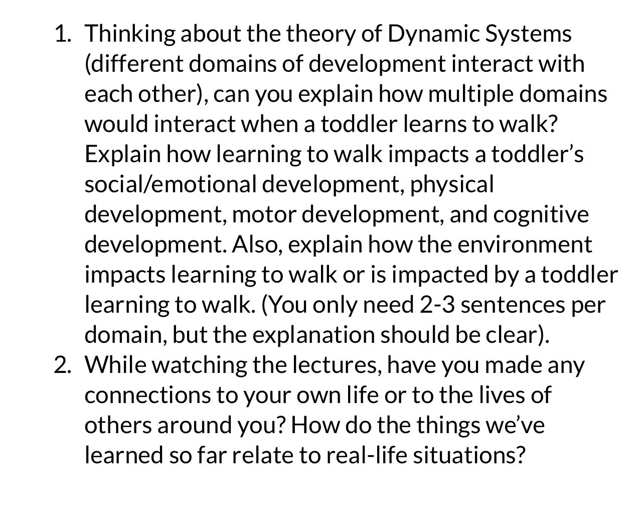 Solved Thinking about the theory of Dynamic Systems | Chegg.com
