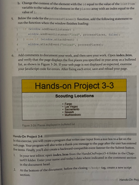 Solved Javacript Sixth Edition:I need the code that goes in | Chegg.com