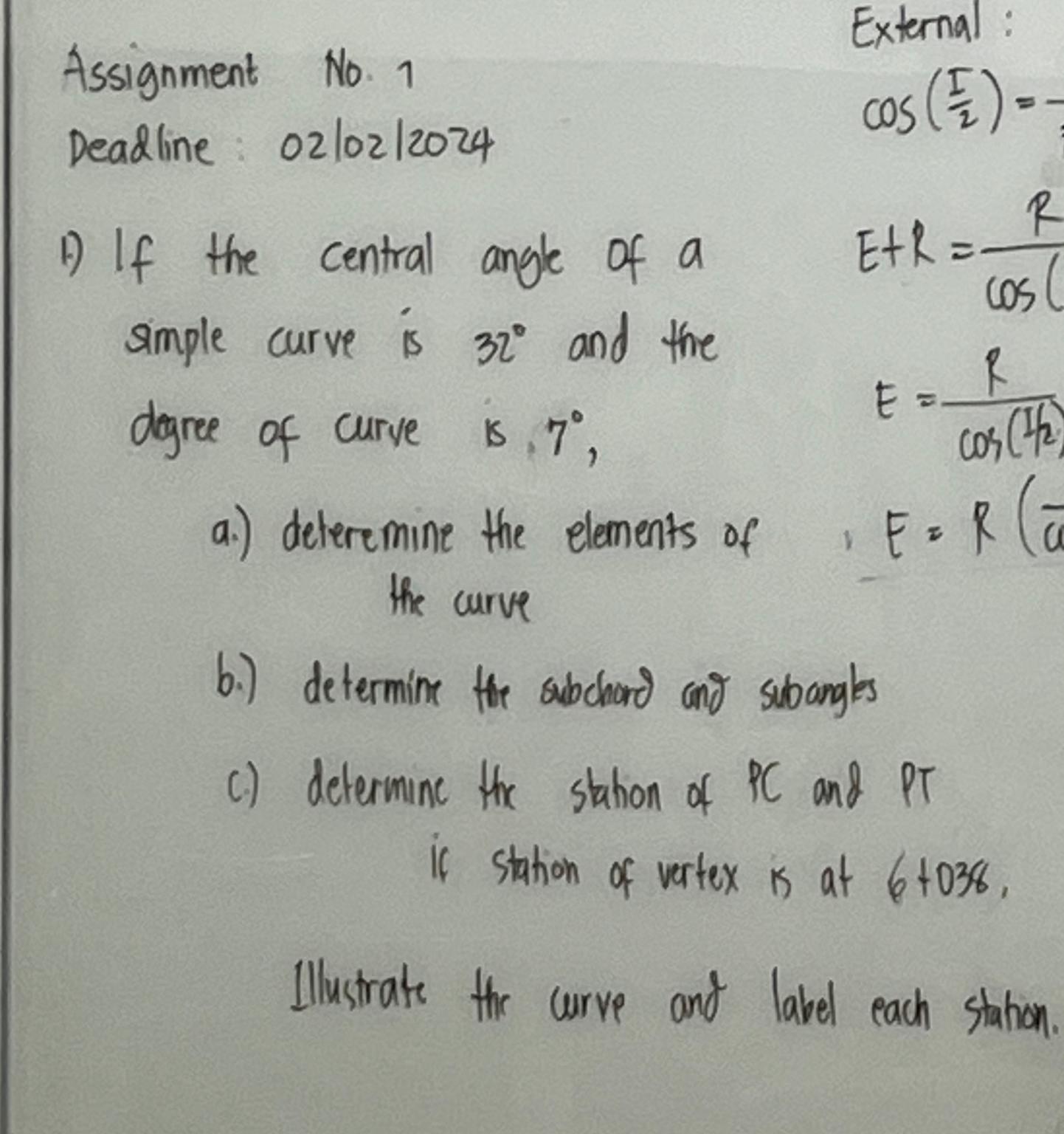 Solved Assignment No. 1External:Deadline : | Chegg.com