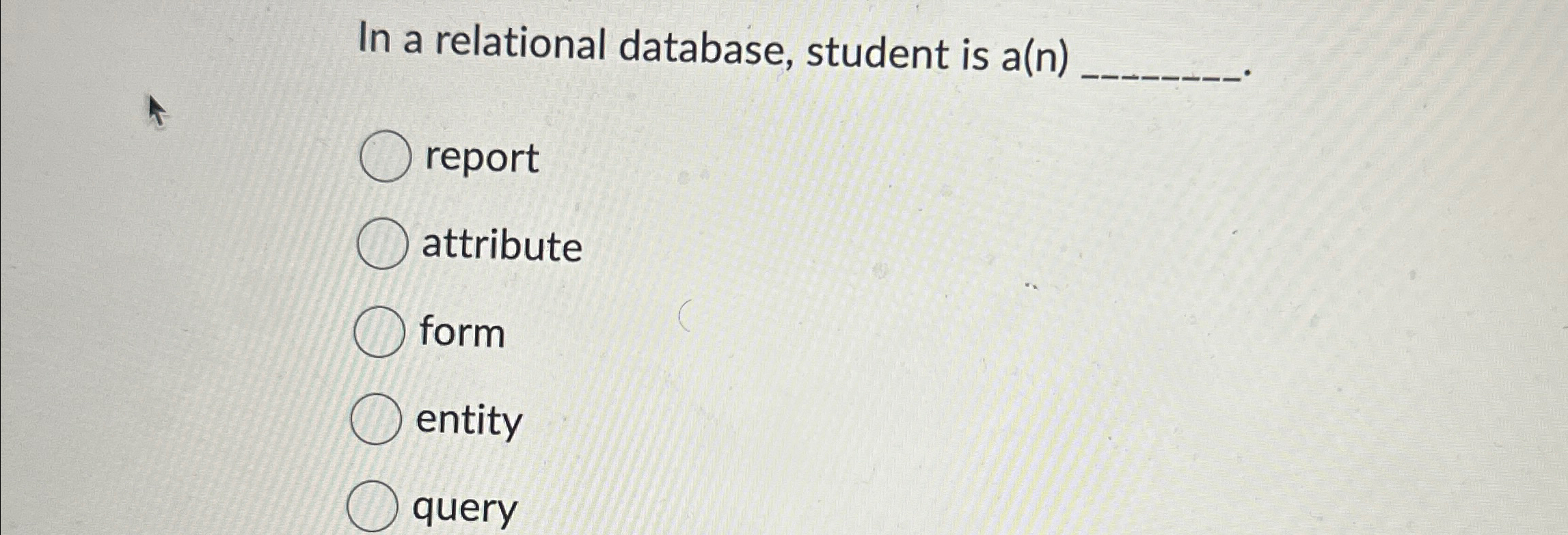 Solved In a relational database, student is | Chegg.com