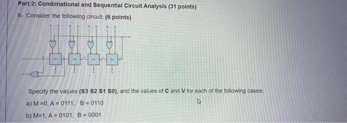 Solved Part 2: Combinational and Sequential Circuit Analysis | Chegg.com
