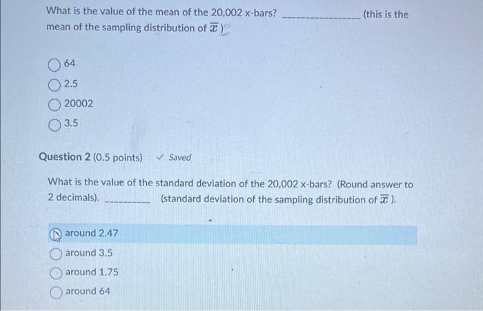Solved Population Samples + Sample meansWhat is the value of | Chegg.com