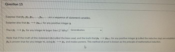 Solved Question 15 Suppose that P.P2, P3,... P... are a | Chegg.com