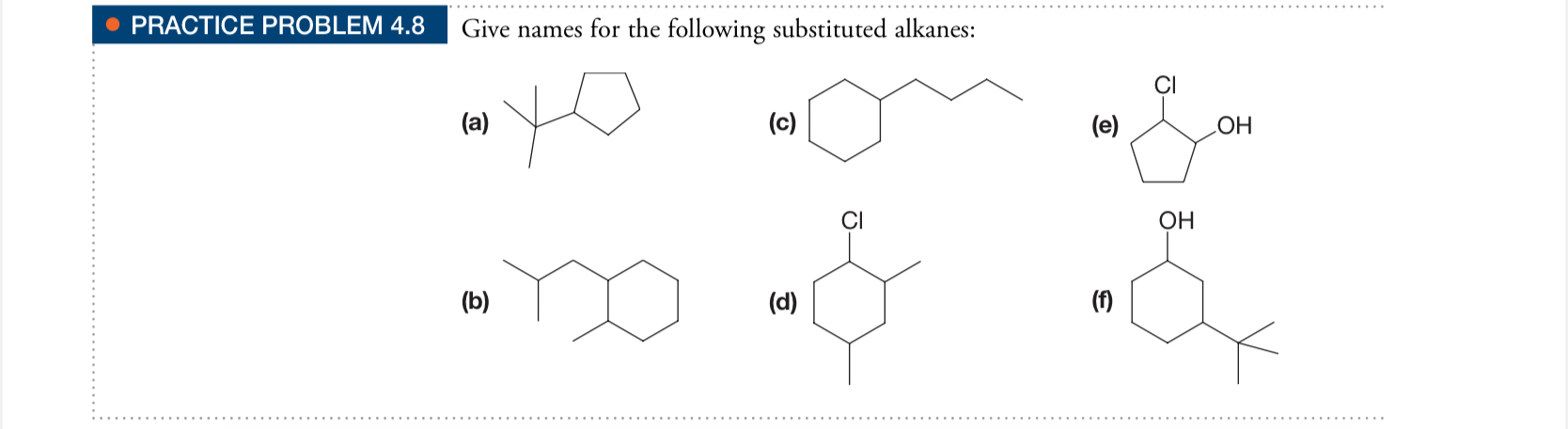 Solved PRACTICE PROBLEM 4.8Give names for the following | Chegg.com