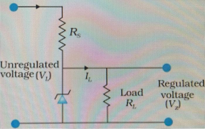 Solved please create zener diode voltage regulator circuit | Chegg.com