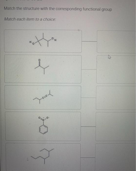 Solved Match the structure with the corresponding functional | Chegg.com