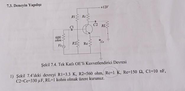 Solved Figure ﻿7.4. ﻿Single Layer OE Amplifier Circuit: The | Chegg.com
