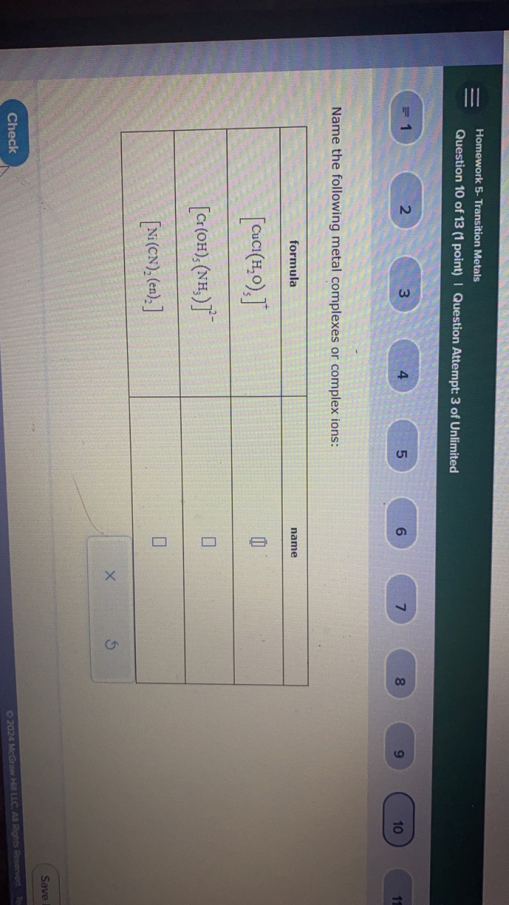 Solved Name the following metal complexes or complex ions: | Chegg.com
