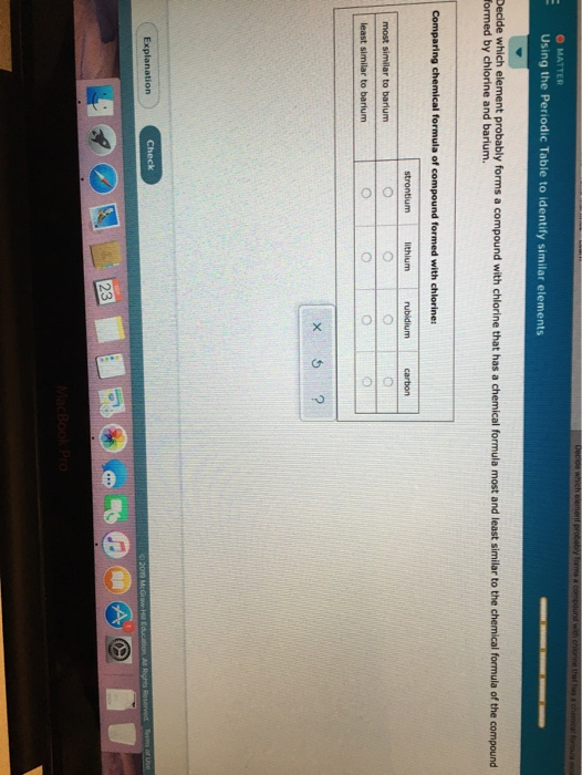 Solved ch element problems on pound wec h at cha O MATTER | Chegg.com